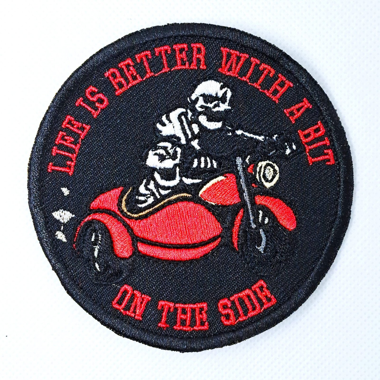 Funny Sidecar Embroidered Patch - Rat-Ryder