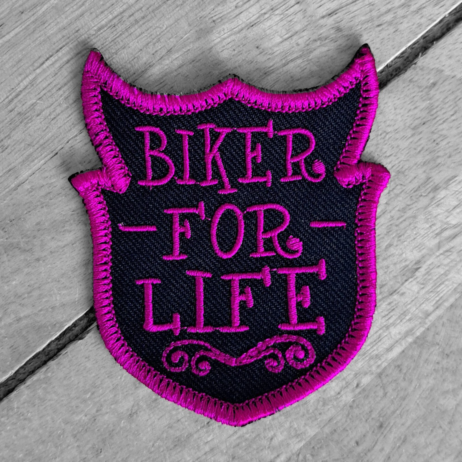 Biker for Life Patch - Female Rider Badge - Rat-Ryder